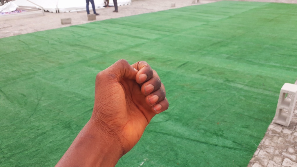 Landscape Design with artificial grass at brilla fm Lekki Lagos ...