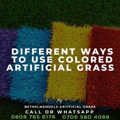 Different Ways to Use Colored Artificial Grass | Bethel Mendels